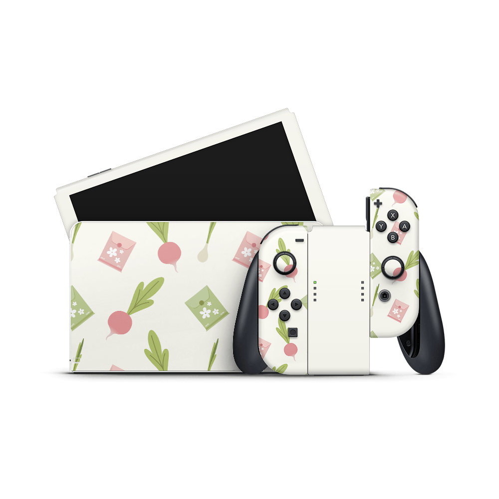 Budding Sprouts Nintendo Switch OLED Skin