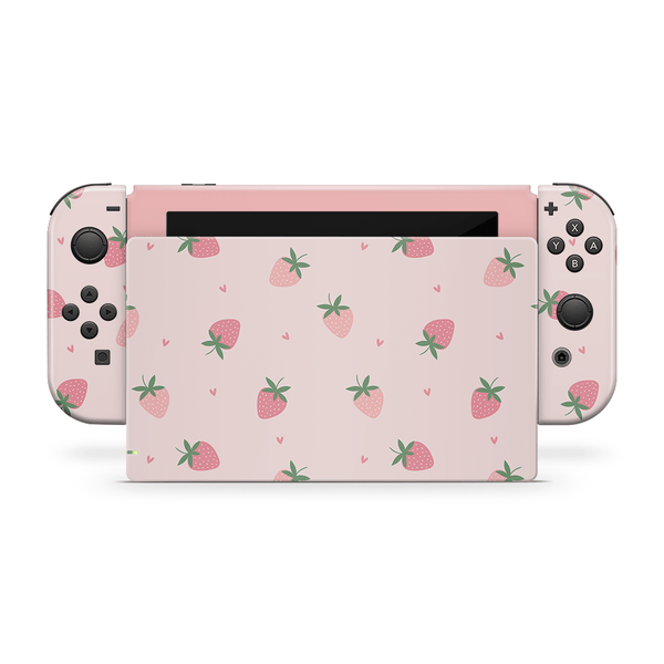 Strawberry Fields Nintendo Switch Skin