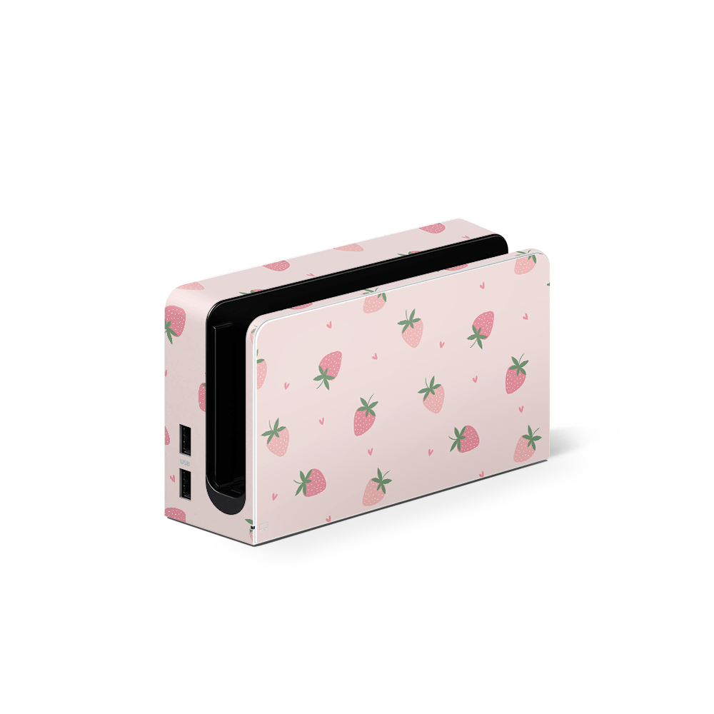 Strawberry Fields Nintendo Switch OLED Skin#N#– StickieTech