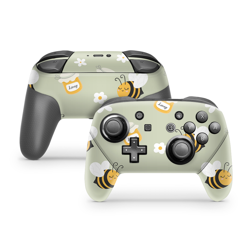 Honey Bees Nintendo Switch Pro Controller Skin