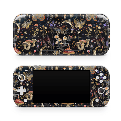 Sparkling Mushies Nintendo Switch Lite Decal Skin