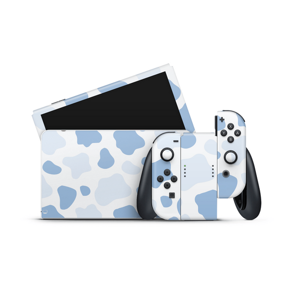 Blueberry Moo Moo Nintendo Switch OLED Skin#N#– StickieTech